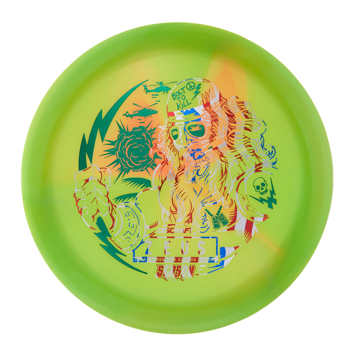 Discraft Zeus - 2024 Ledgestone Season One Z Swirl 173g | Style 0002 – Treemagnets Disc Golf