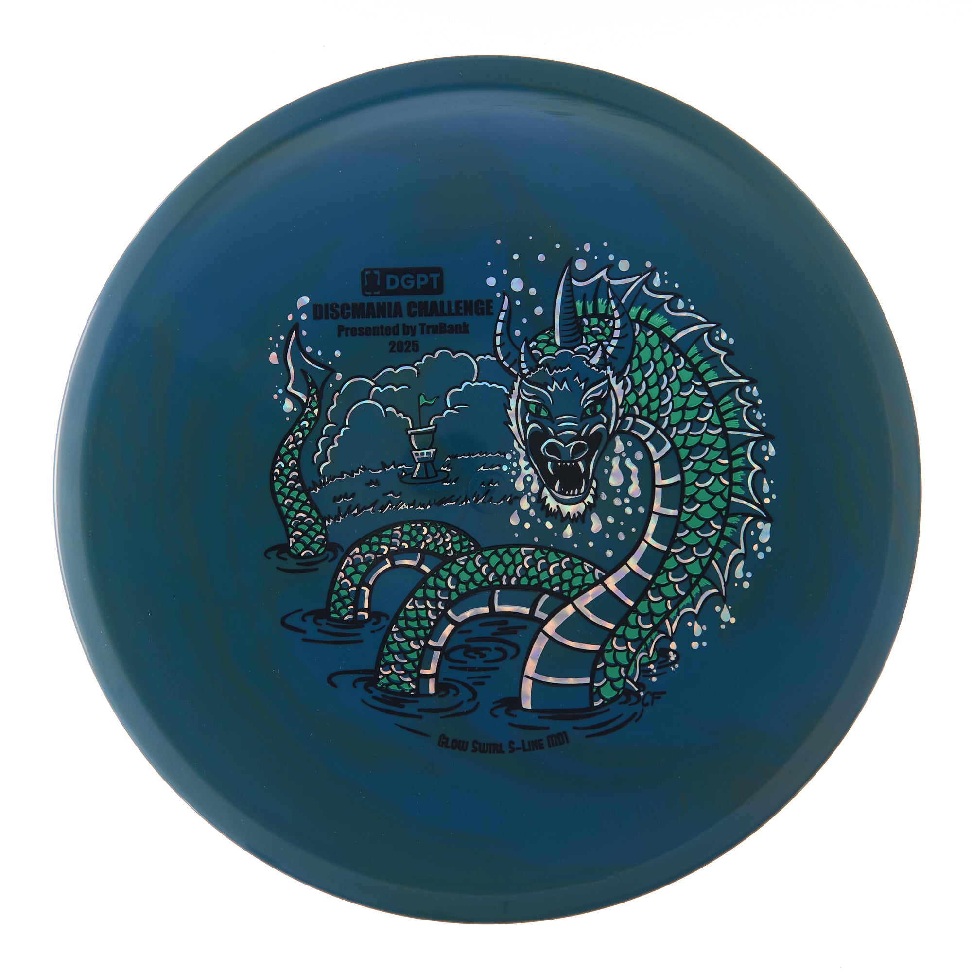2025 Discmania Challenge Glow Swirl S-Line MD1 – Treemagnets Disc Golf