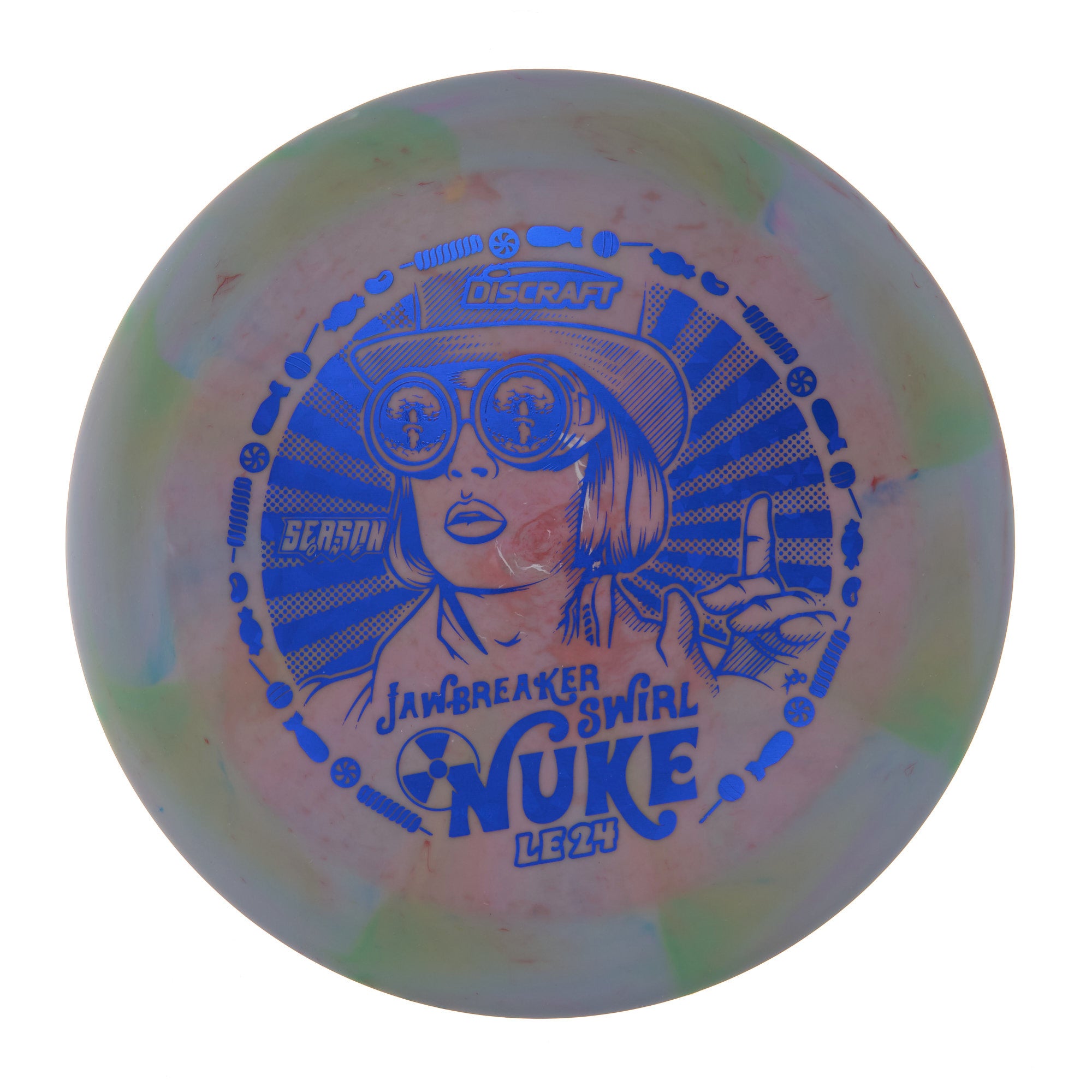 Discraft Nuke - 2024 Ledgestone Season One Jawbreaker Swirl 175g | Sty ...