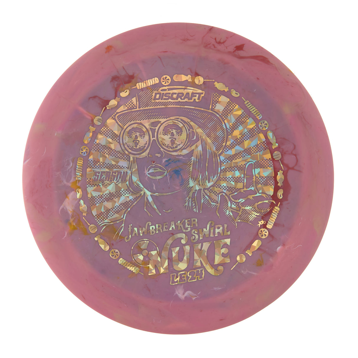 Discraft Nuke - 2024 Ledgestone Season One Jawbreaker Swirl 179g | Sty ...