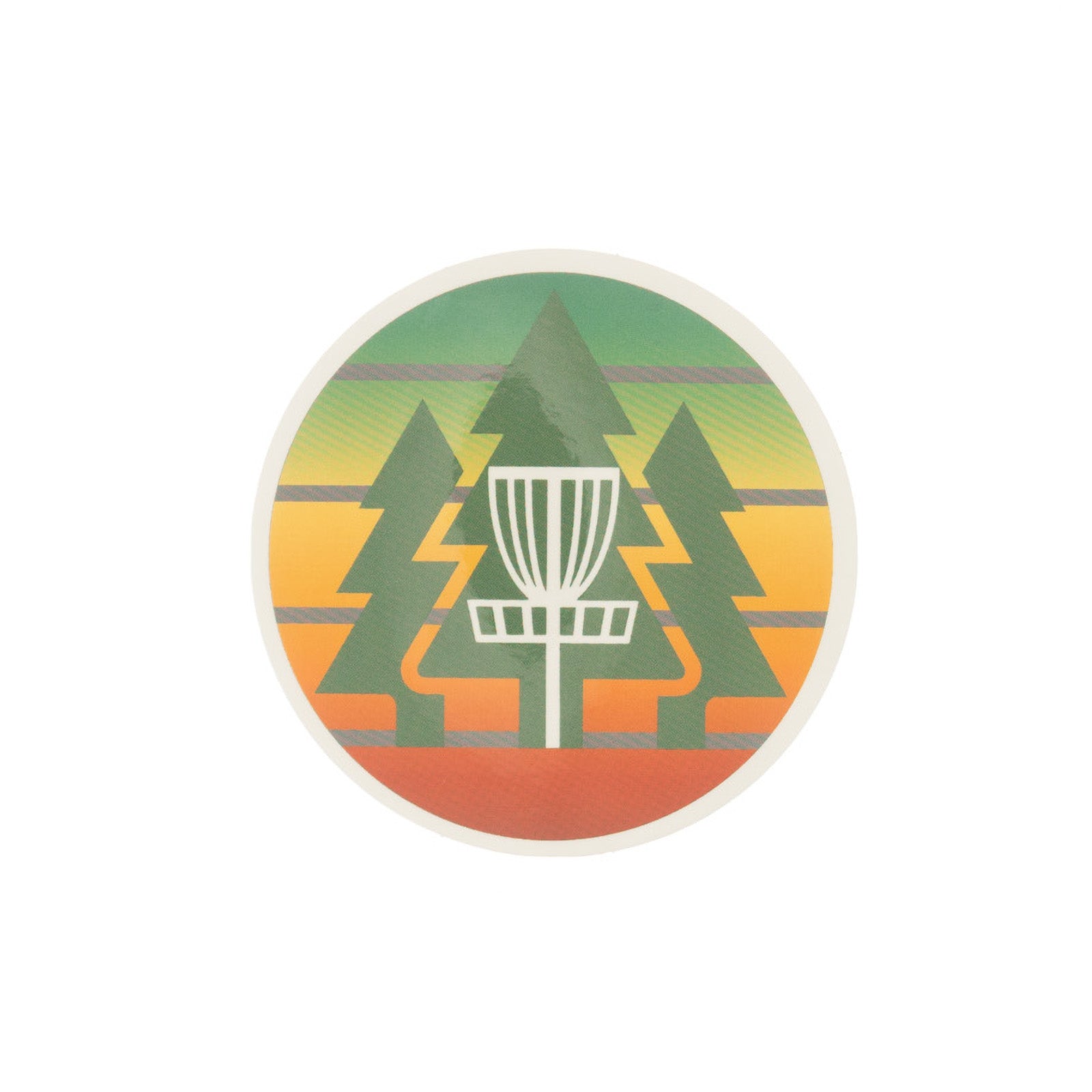Basket & Trees Sticker – Treemagnets Disc Golf